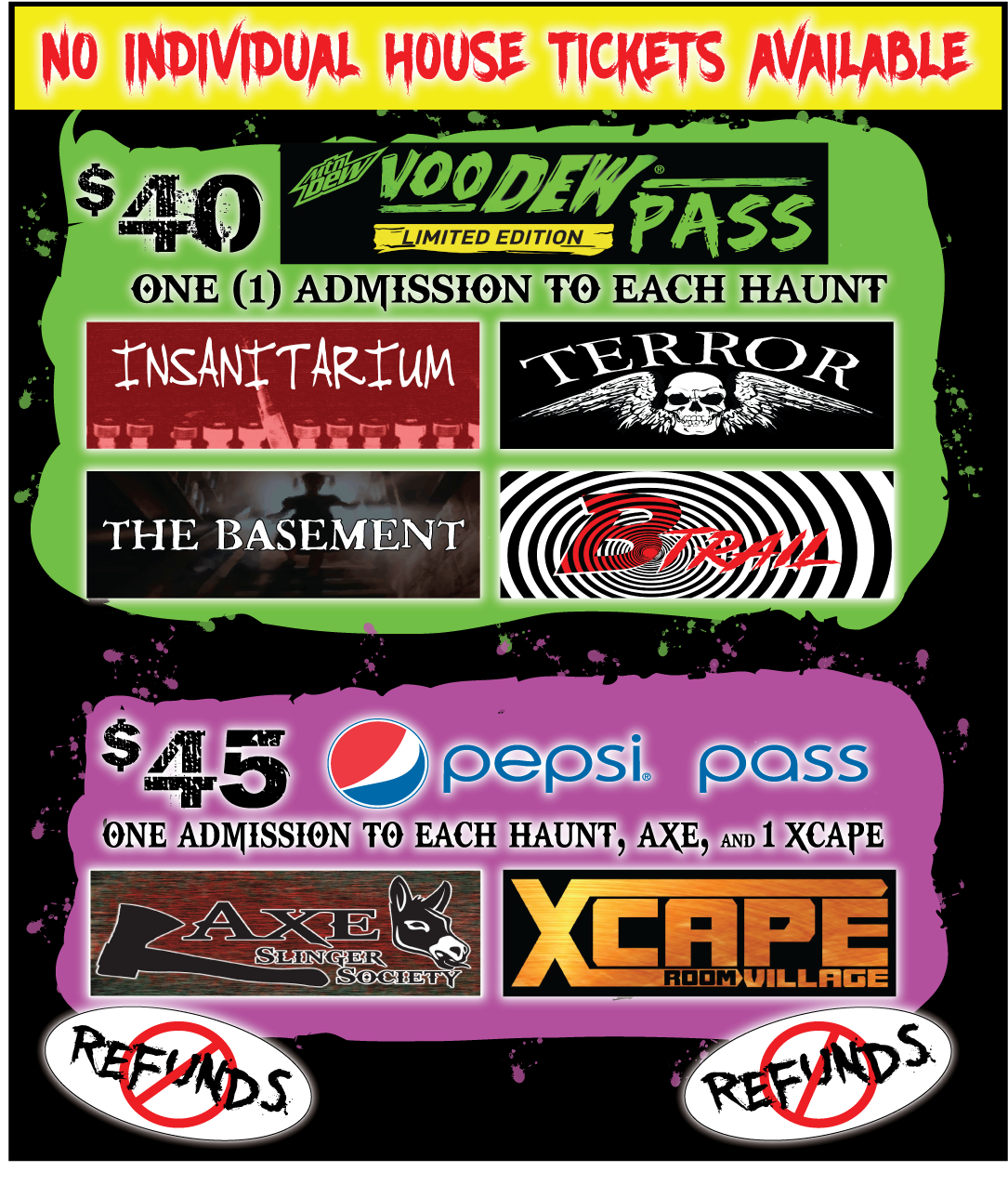AMARILLO SCAREGROUNDS - Admission Information